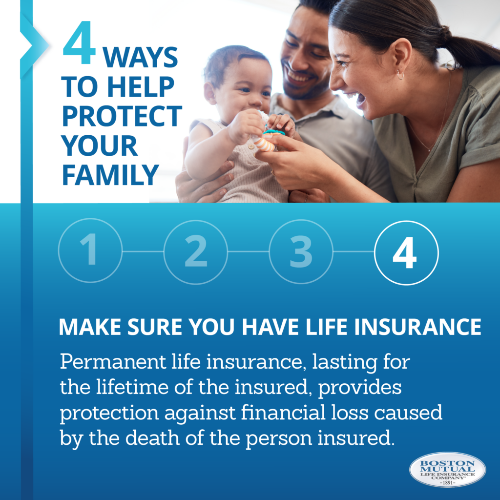 4 Steps to Prepare & Protect Your Family | Boston Mutual Life Insurance ...